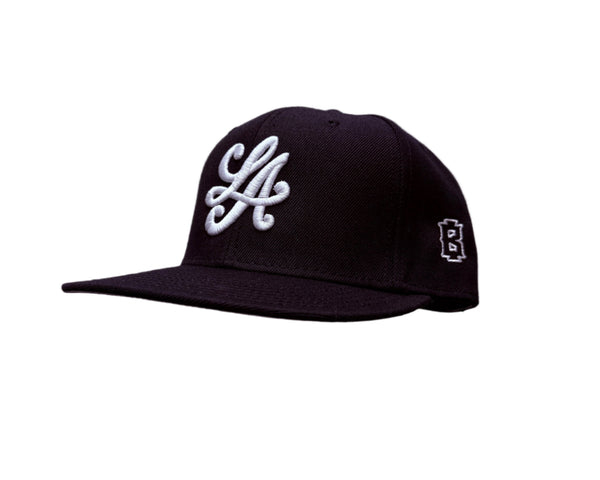 LA Script Snapback - Black – KK Print Center